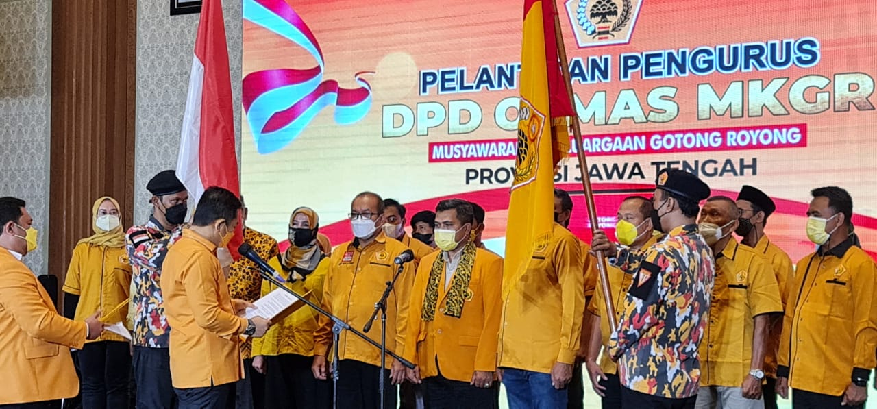 Pelantikan Pengurus DPD Ormas MKGR Jawa Tengah digelar di Ballroom ...