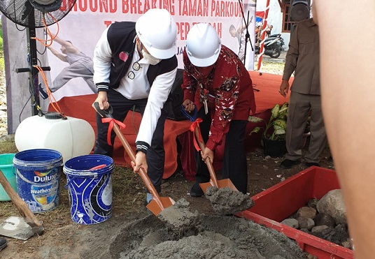 Pembangunan Taman Parkour Lamper Tengah Dimulai, Hasil Kerja Sama ...