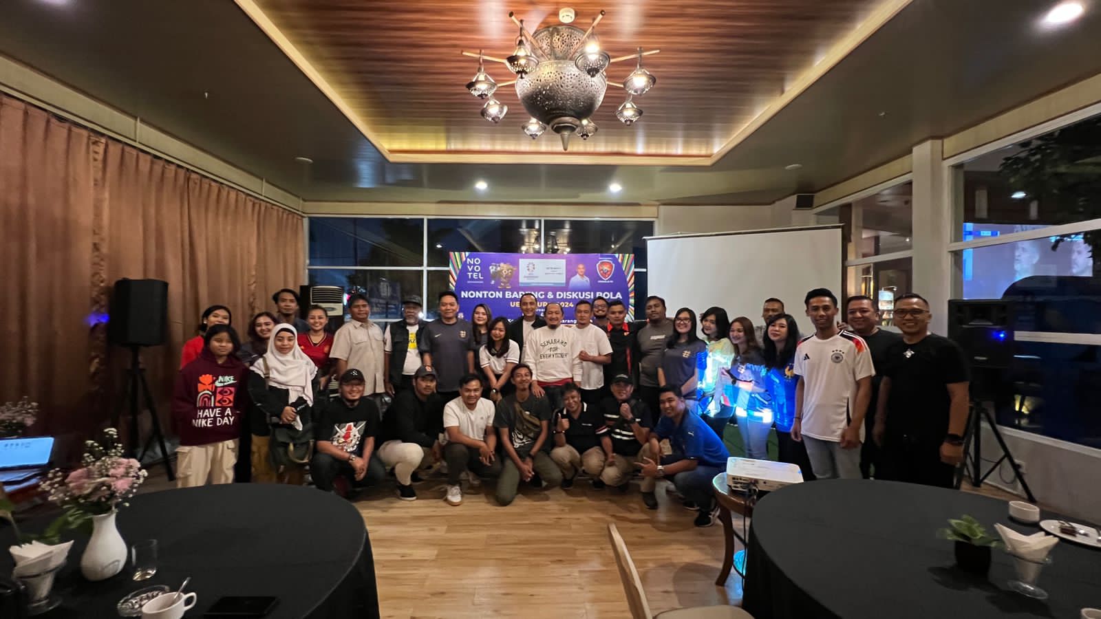 Nobar Euro 2024 di Novotel Semarang, Arnaz : Sepakbola Adalah Wujud ...